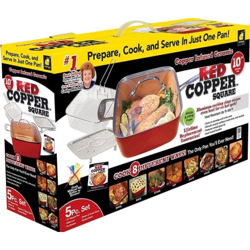Copper square pan store